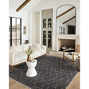 Loloi II Vance Collection VAN-11 Charcoal/Ivory 2'-3" x 3'-10" Accent Rug