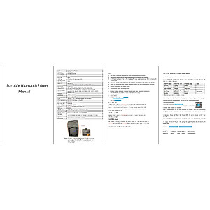 Mini Printer, Portable Receipt Printer Bluetooth Thermal Bill Printer 58 mm Directly-Heated Thermal Printer Support The Smartphone Control(Blue US), Comes with English Manual