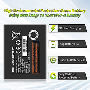 W-10a Battery, 6800mAh High Capacity Li-ion Replacement Battery for MR1100 AT&T Nighthawk M1 LTE Mobile Hotspot Route