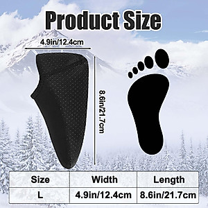 Palksky 1 Pairs Neoprene Cold Plunge Socks, Ice Bath Socks, Neoprene Booties Cold Water, Cold Plunge Tub Accessories, Reusable Toe Warmers for Cold Coolers, Ice Baths at Home(L)