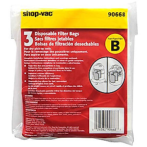 Shop-Vac 9066800 2-2.5 Gallon, 3 Bags per Pack, 9 Bags Total