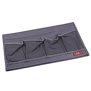 Zafit 6 Pockets Bedside Storage Organizer, Table cabinet Storage Organizer Bedside Organizer Caddy for Remotes Phone Glasses (6 Pockets-Grey)