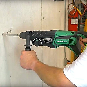 Metabo HPT Rotary Hammer | SDS Plus | 1-Inch, 7.5-Amp | For Drilling | Chipping and Hammer Drilling (DH26PF)