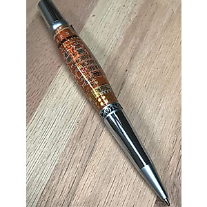 Genuine Orange Circuit Board Ballpoint pen Perfect gift for tech savvy or geek