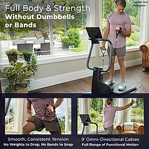 Teeter FitForm Home Gym Strength Trainer - Low-Impact Total Body Cable Resistance - TeeterMove Personal Training App