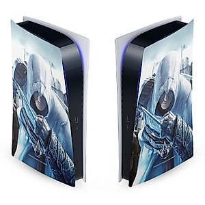 Head Case Designs Officially Licensed Assassin's Creed Key Art Altaïr Graphics Vinyl Faceplate Sticker Gaming Skin Decal Cover Compatible With Sony PlayStation 5 PS5 Digital Edition Console