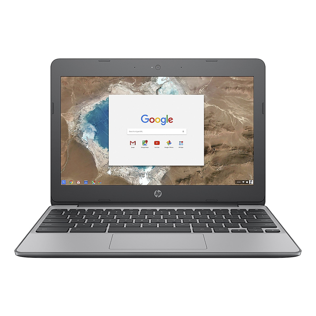 HP 11-v010wm 11.6" Chromebook, Chrome, Intel Celeron N3060 Processor, 4GB RAM, 16GB eMMC Drive