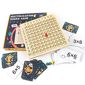 Multiplication Board Game Wooden Math Multiplication Board Game Children's Educational Toys Early Education Toys