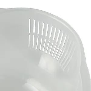 Japanese Rice Washing Bowl with Side and Bottom Drainers (10")