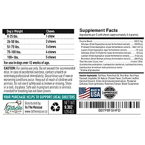 Probiotic Chews for Dogs, Support Digestive Health, Dog Probiotics and Digestive Enzymes, Dog Probiotic Chews, Probiotic Dogs, Puppy Probiotic, Pet Probiotics for Dogs - 120 Soft Chews