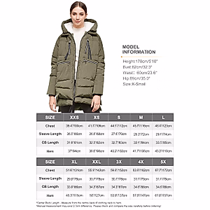 Orolay Women's Thickened Down Jacket Green L