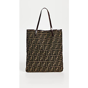 FENDI Women's Pre-Loved Tote, Zucca, Brown, One Size