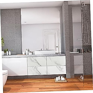 IWOWHERO 4pcs Marble Tile Stickers Marble Decor Adhesive Tile backsplash Bathroom Sticky Tiles Wall Sticker Decor Home Decoration Floor Decor Marble Floor Tile Sticker PVC Tile Sticker spc