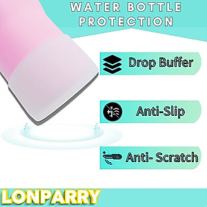 2-Pack Silicone Boot for Stanley Tumbler 40 30 oz Bottom Sleeve Protector for Stanley Cup Quencher H2.0 & Stanley IceFlow 20oz 30oz | Silicone Sleeve for Stanley Bottom Anti-Slip Bottom Sleeve