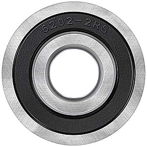Bonbo 10Pcs Flanged Ball Bearings ID 5/8" x OD 1-3/8" for Lawn Mower, Wheelbarrows, Carts & Hand Trucks Wheel Hub, Alternative to Snapper, JD, MTD, Marathon AYP Etc, Deep Groove Ball Bearing