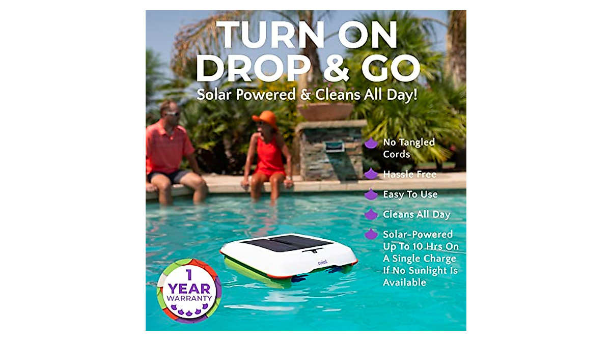 Ariel Solar Breeze Automatic Robot Pool Cleaner - New 2023 Model ...