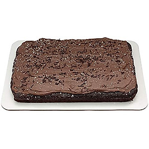 Made in USA Recycled White Kraft Cake Box & Rectangular Cake Boards (Pack of 5 – Front Loading)