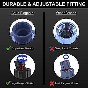 Shower Arm Bracket - Adjustable Handheld Shower Arm Mount & Holder With Brass Connector - Indoor And Outdoor Modern Bath Spa Fixture - Oil-Rubbed Bronze