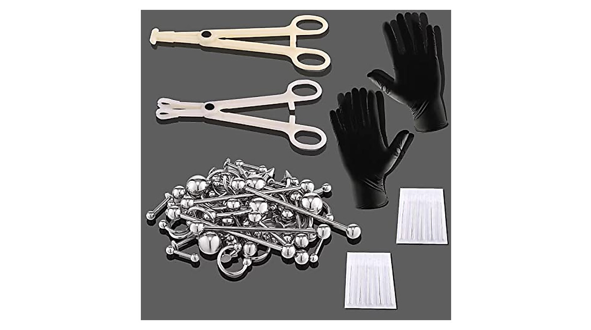 LOYAL BOOK 104pcs Piercing Kit - All Body Piercings