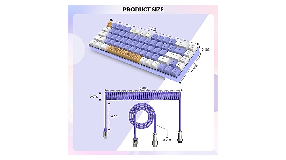ZIYOU LANG RK-T8 65% RGB Mechanical Gaming Keyboard