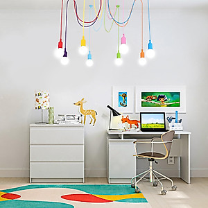 JLDSO Colorful Spider Kids Chandelier,Kids Playroom Light Fixture Ceiling,Rainbow Chandelier for Girls Room,Boy Room,Classroom,Bedroom,Classroom.
