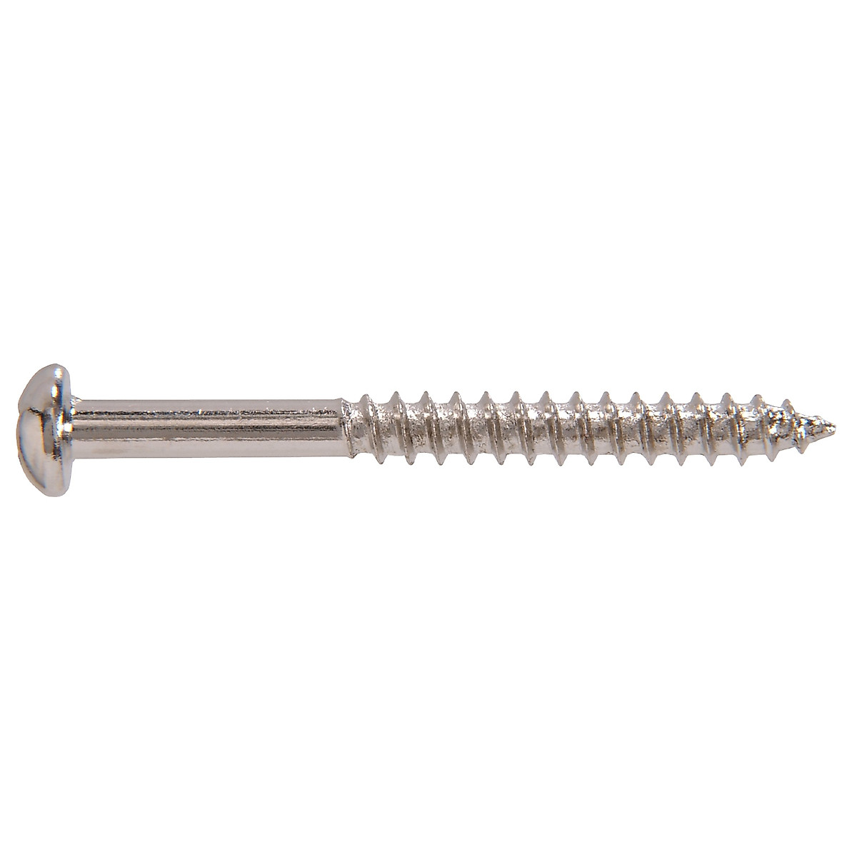 The Hillman Group 1231 8 X 1-1/2 in. Nickel Plated Round Head Phillips Wood Screw 30-Pack