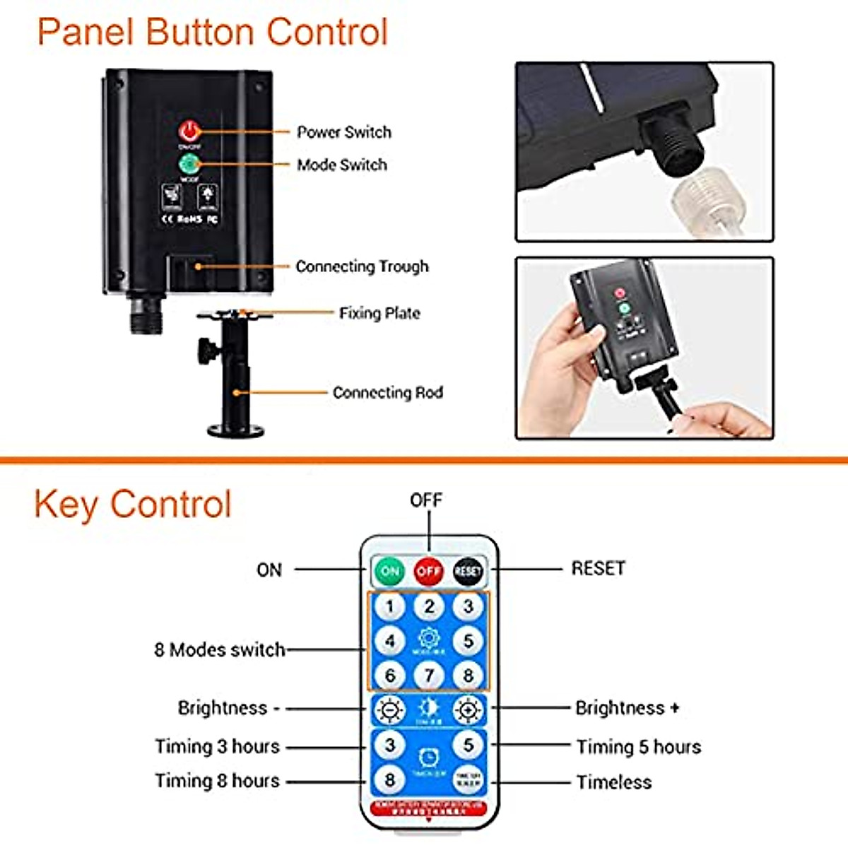 ICRGB Solar Rope Lights Outdoor, 66FT 200 LED Christmas Lights Outdoor Waterproof 8 Modes Garden Backyard Solar Lights Decorative for Patio Porch Tree Christmas Wedding Halloween Pool…
