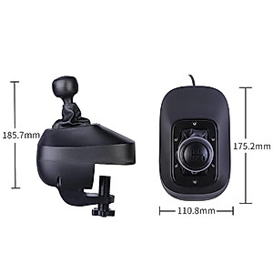 DOYO Xbox 360 Gaming Racing Steering Wheels with Pedals and Paddle Shifters for PC, 180° Volante PC with gas Pedal for Playstation 3, Switch, Android Plug and Play with Height and Tilt Adjustable