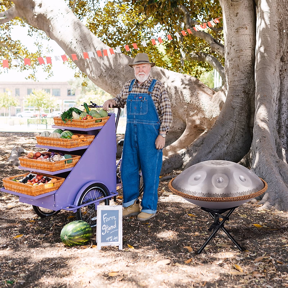 Handpan-Premium 432HZ 22 Inches 10 Notes D Minor Steel Hand Pan Drum Set,Silver Print Adults Handpan Drum