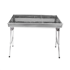 Alek...Shop Enjoy Cooking Party Friend Family Grilled Food Portable Charcoal Grill BBQ Outdoor Camping Grilling Barbecue Smoker Burner Patio Backyard Stove