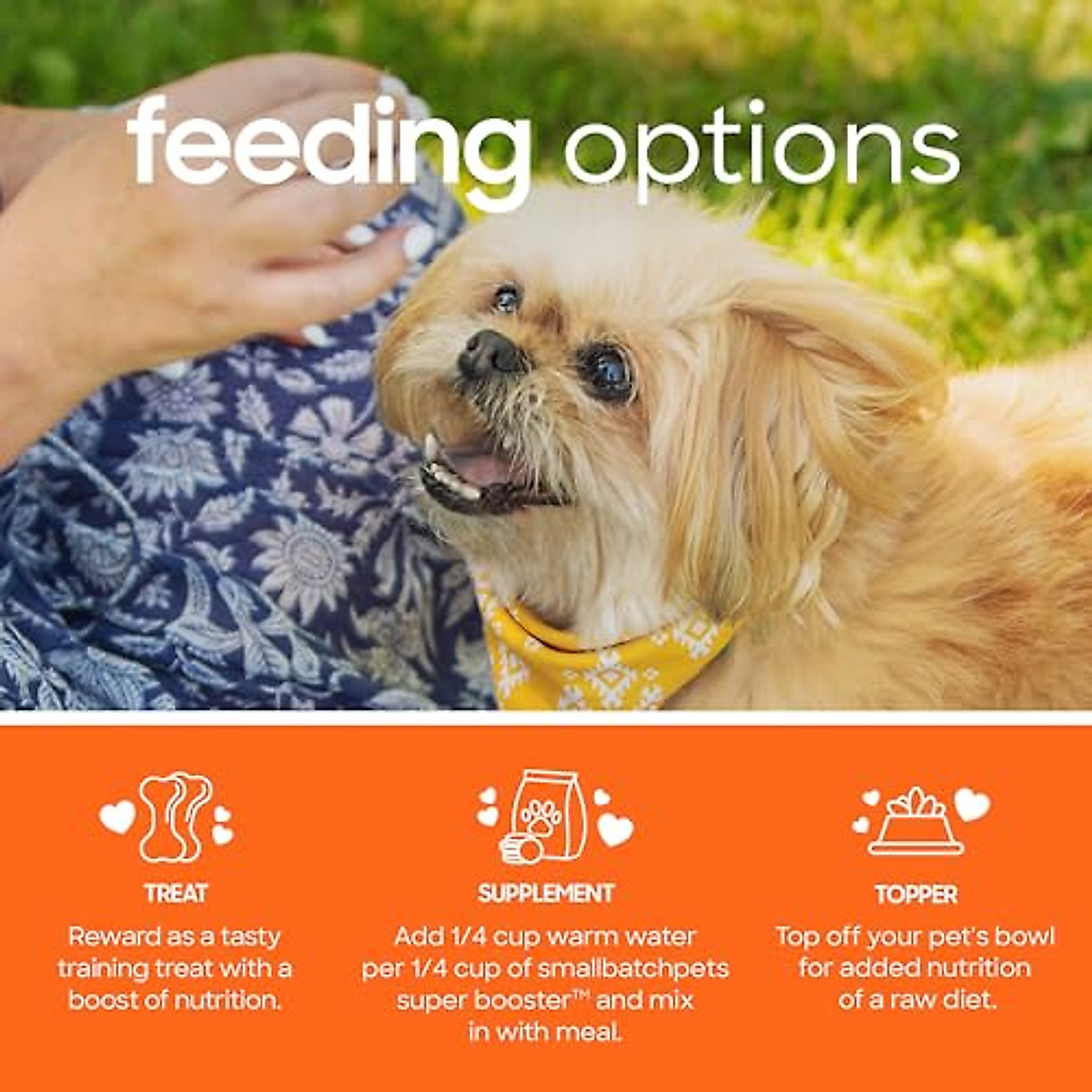 smallbatch Pets Freeze-Dried Super Booster Chicken Bites for Dogs & Cats, 18 oz, Made in The USA, Humanely Raised Single Protein Source, Topper & Treat, with Organic Vegetables and Probiotics