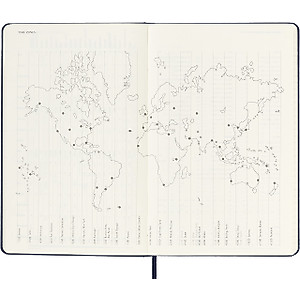 Moleskine Classic 18 Month 2022-2023 Weekly Planner, Hard Cover, Large (5" x 8.25"), Sapphire Blue