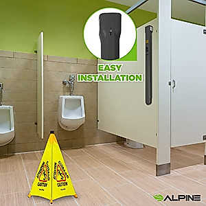 Alpine Pop-Up Wet Floor Sign - Portable Three Sided Caution Cone - Slip & Fall Accident Prevention - for Commercial & Office Use (20 inches)