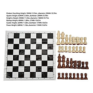 Chess Set,Chess Set with Foldable Board and Weighted Pieces,2 in 1 Travel Board Games for Kids and Adults, Folding Roll up Chess Game Sets,Packs and Travels Easy