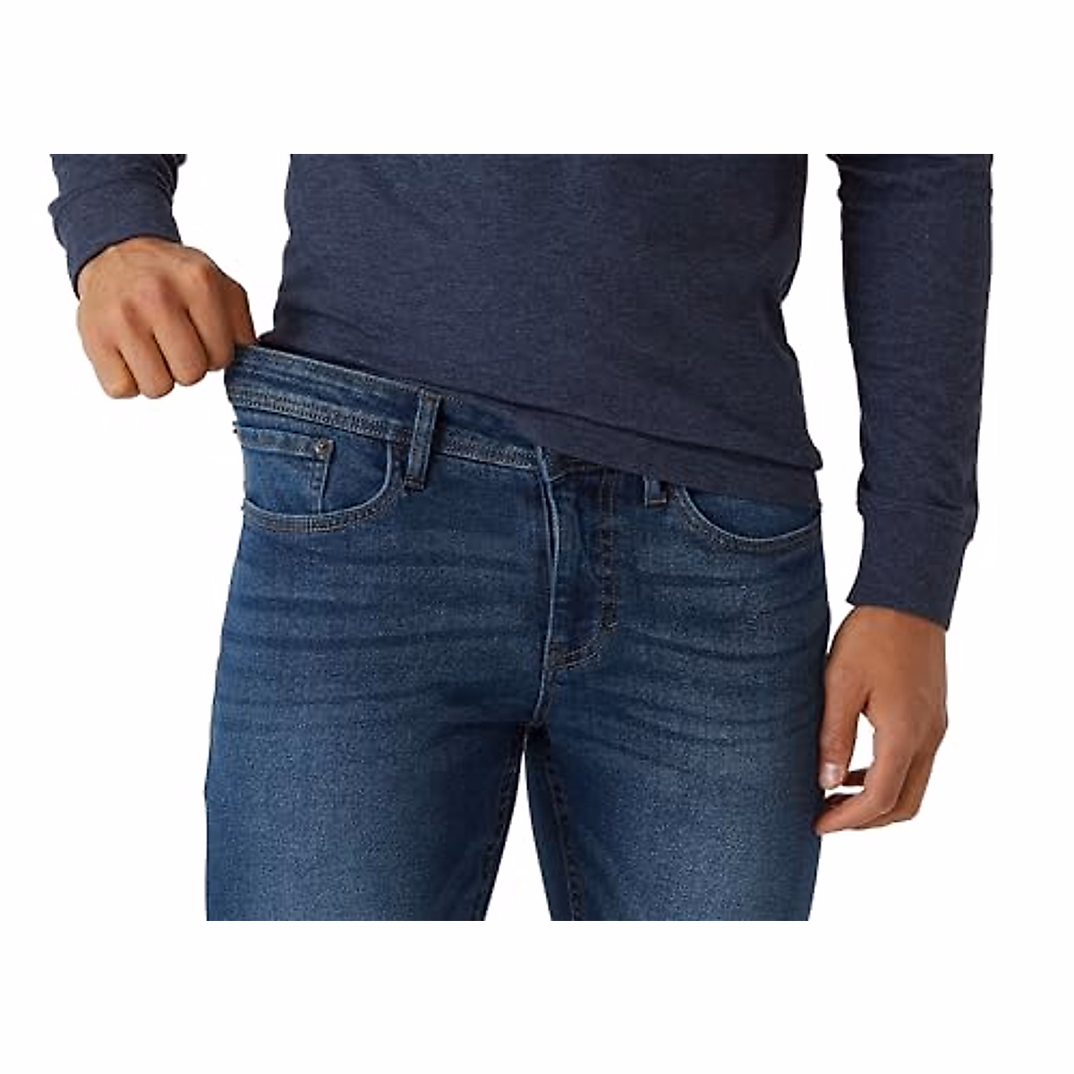 IZOD Men's Slim Fit Jeans - Breathable Cotton Non-Restrictive Comfort Durable Stretch Jeans - Stylish Denim Jeans for Men, Size 34W x 32L, Vespa