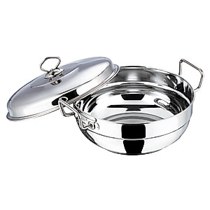 Vinod Stainless Steel Multi Kadahi, Idli, Dhokla Maker, Induction Friendly (Sandwich Bottom)