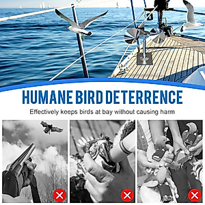 Bird Reflectors Spinning Wind Powered，Bird Scare Reflective Device Keep Bird Pigeon Woodpeckers and Sparrows Away for Outdoor Patio, Yard, Garden, Rooftop and Vegetable Gardens