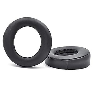 Defean Replacement Ear Pads Cushion Cover PU Leather and Soft Foam Earpads Compatible with Sony Gold Wireless Headset - CUHYA-0080 Headphone (Black)