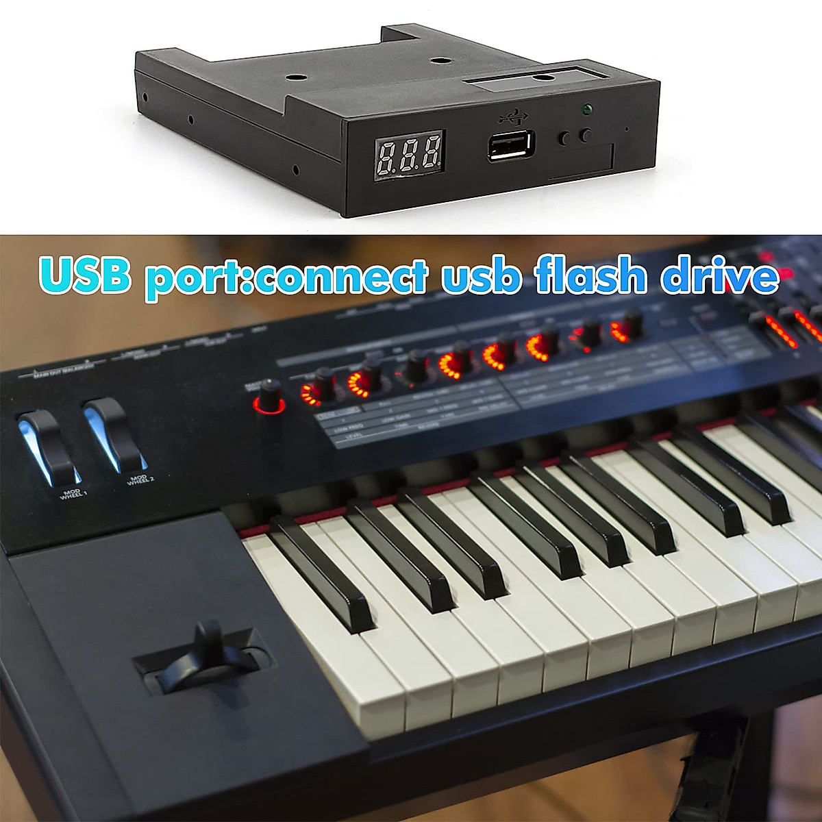 3.5" 1000 Floppy Disk Drive, Floppy & Tape Drives USB Flash Disk Floppy Drive Emulator for Musical Keyboad 1.44MB Sfr1m44-u100k Updated Version