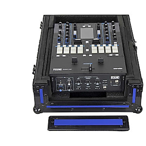 ODYSSEY FR12MIXBKBLUXD Universal 12" Format Extra Deep Black On Blue DJ Mixer Case