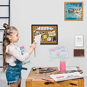 OWLKELA 14.6 X 11 Inch Cork Board Bulletin Board, Wall-Mounted Presentation, Message Notice Pin Board, Perfect for Office & Home Decor, School, Cubicle