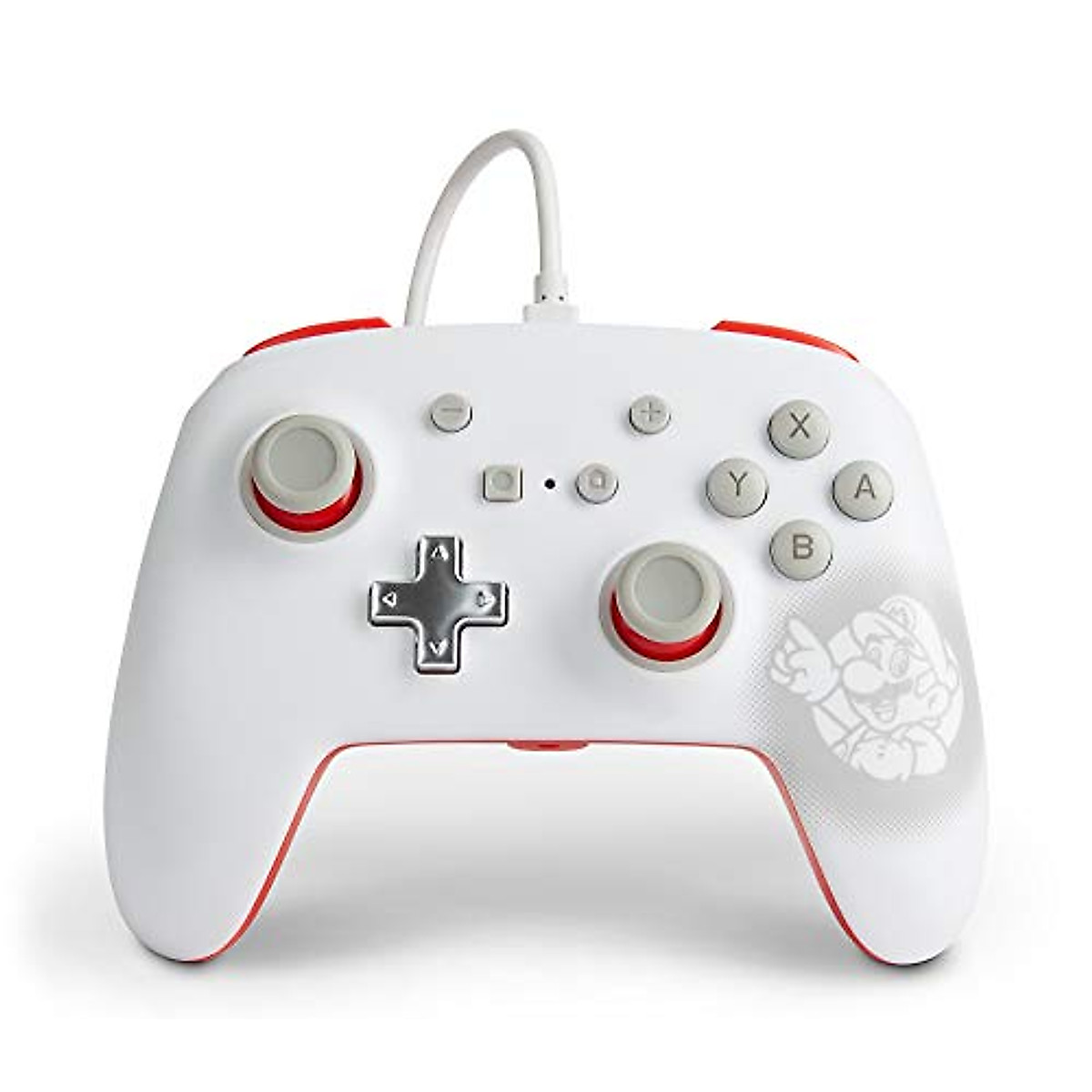 PowerA Enhanced Wired Controller for Nintendo Switch - Mario White