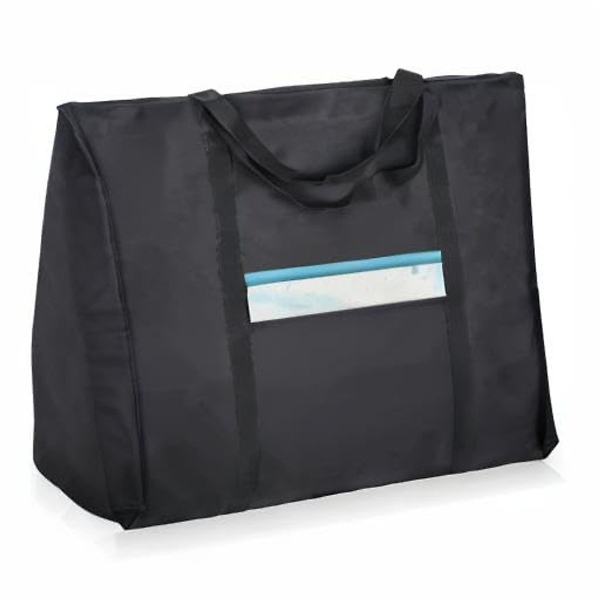 JJRING Dacron Light Weight Art Portfolio Bag, 19.6'' x 25.6'' for 18'' by 24'', Black Carrying Storage Case for Poster, Sketching, and Drawing