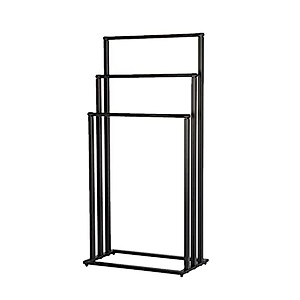 huyear Free Standing Towel Rack for Bathroom Metal Floor Towel Racks for Bathroom Freestanding Towel Stand Suitable for Home Storage Kitchen Pool Accessories 3 Tier