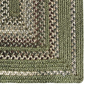 Capel 0392QS04000600265 Bradford Area Braided Rug, 4' x 6', Foliage