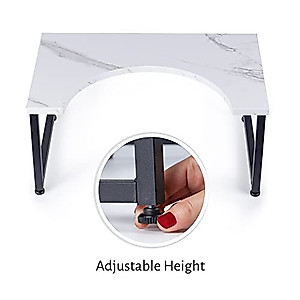 Toilet Step Stool - Potty Step Stool for Adults and Kids - Wooden Marble MDF - Improve Bowel Health and Relieve Constipation with Squatting Position