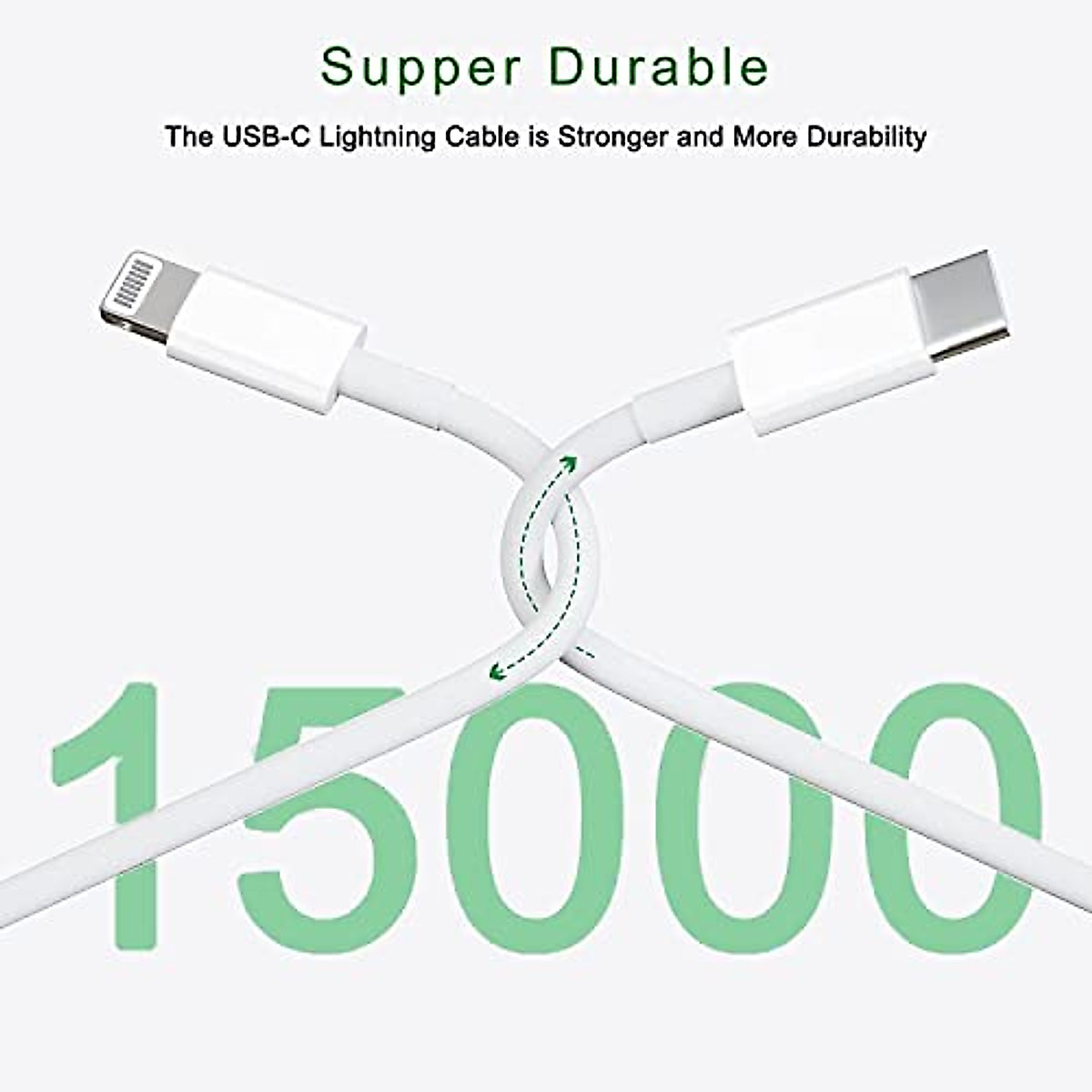 iPhone Fast Charger, [Apple MFi Certified] 20W USB C Fast Charger Block with 6FT Type-C to Lightning Cable, Super Fast Charging Compatible with iPhone 14/13/13 Pro/12/12 Pro/12 Pro Max/11/Xs Max/XR/X
