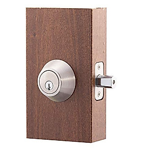 Copper Creek DB2410SS Single Cylinder Deadbolt, Standard Size, Satin Stainless