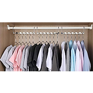Magicool Hanger Magicool 12 Pack Metal Magic Cascading Hanger Space Saving Hangers Closet Organizers Suit for Shirt Pant Bra Clothes Hangers Space Saving