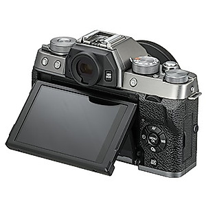 Fujifilm X-T100 Mirrorless Digital Camera w/XC15-45mmF3.5-5.6 OIS PZ Lens - Dark Silver
